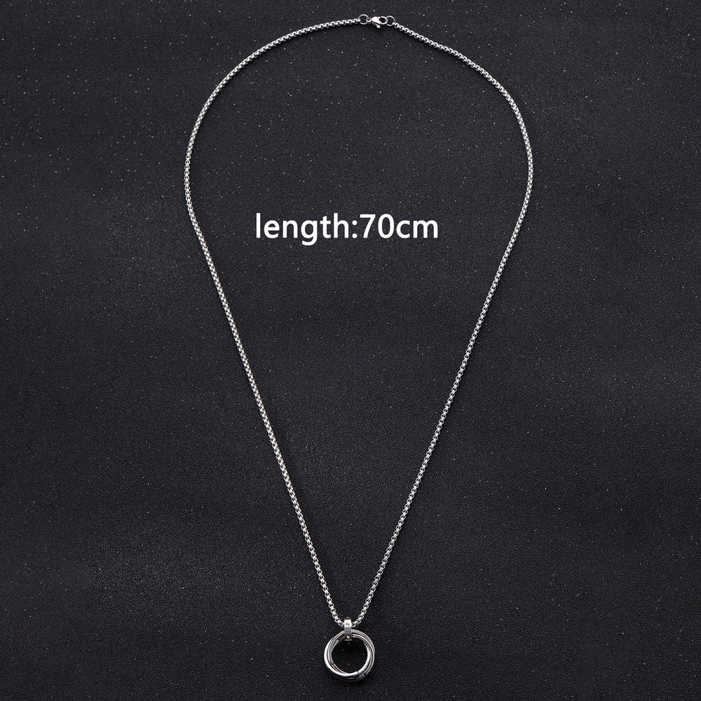 Buy Silver Plated Stainless Steel Anti Tarnish Triple Rings Circular ...