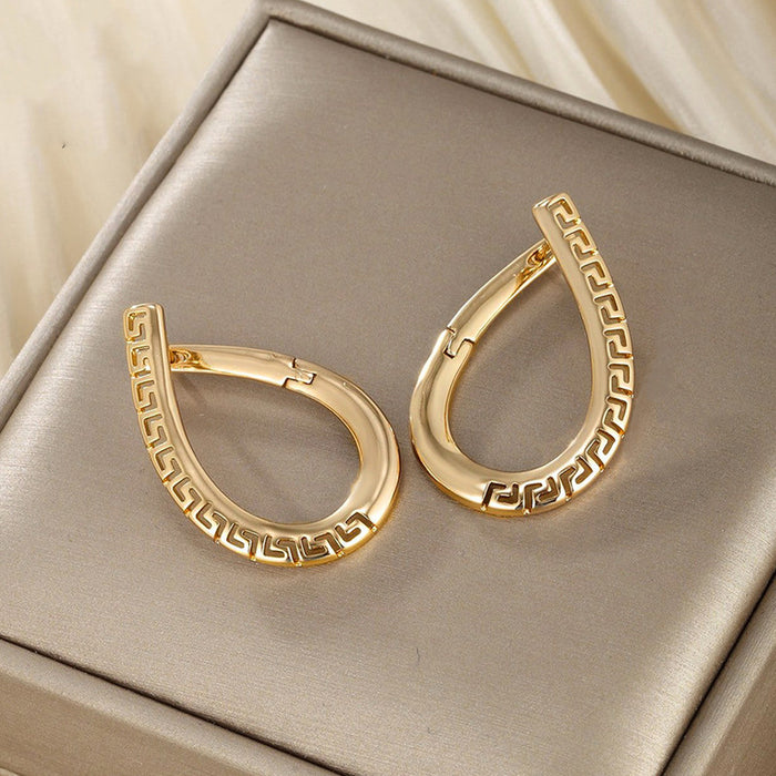 Buy Xuping Jewelry Cross Shaped Contemporary Hoop Earrings in Bulk at ...